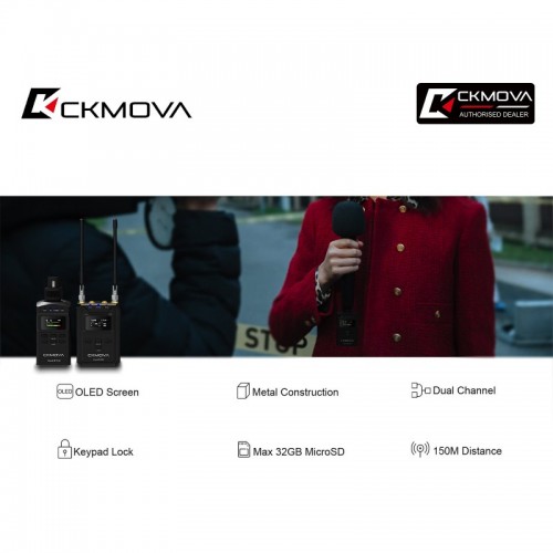 CKMOVA MICROFONO UHF VOCAL M V3 INALAMBRI 1TLX/1RX