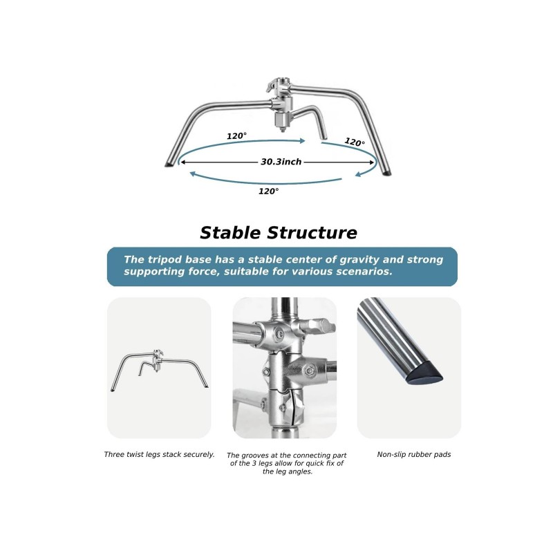 FANCIER PEDESTAL C-STAND GRIP ARM CS-330